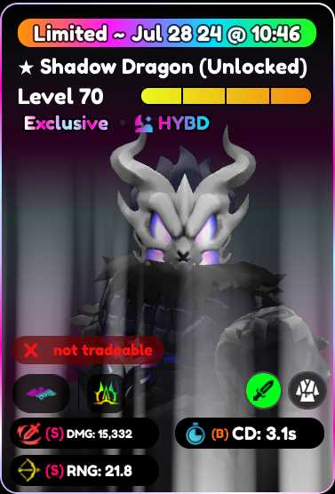 Anime Defenders | Almighty Shadow Dragon SAS | Cheap