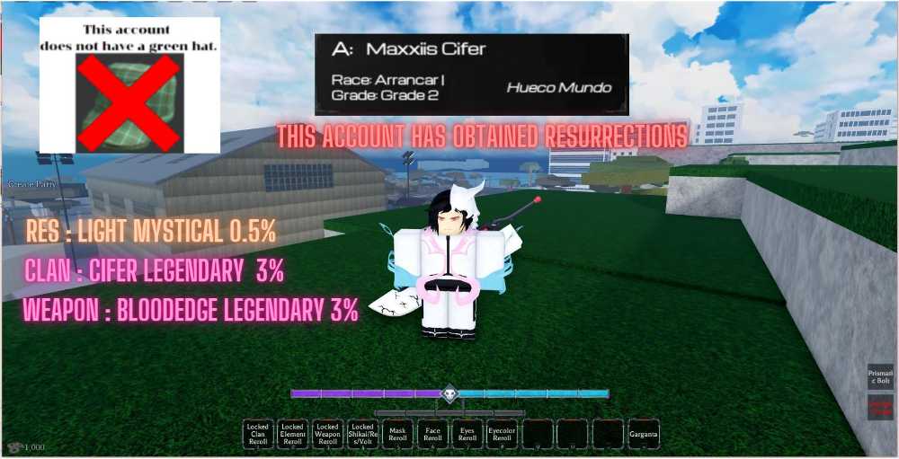 Arrancar Grade 2 | Res. (Mystical) Light 0.5% | Clan Legendary Cifer 3% ...