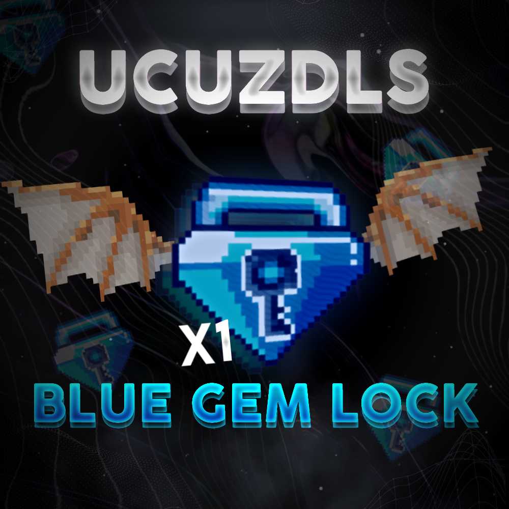 x1 Blue Gem Lock | Fast Delivery | [Growtopia - DL - BGL]