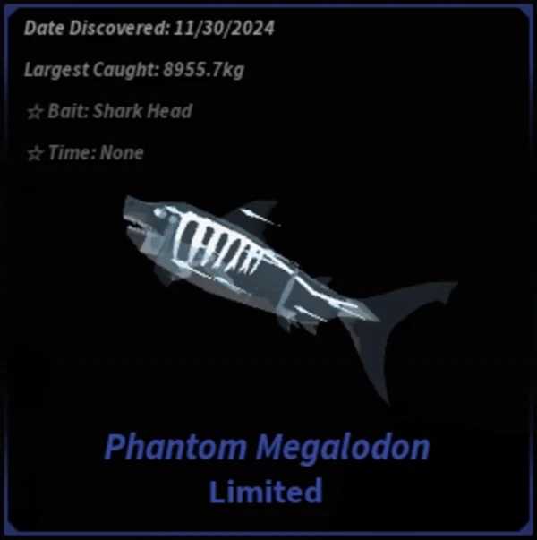 [] FISCH Sparkling Shiny Giant Phantom Megalodon