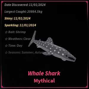 [Fisch] Whale Shark | Random Mutations / Specifications