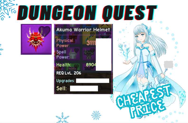 Dungeon Quest- Akuma Warrior Helmet " Highpot " Cheap Price!
