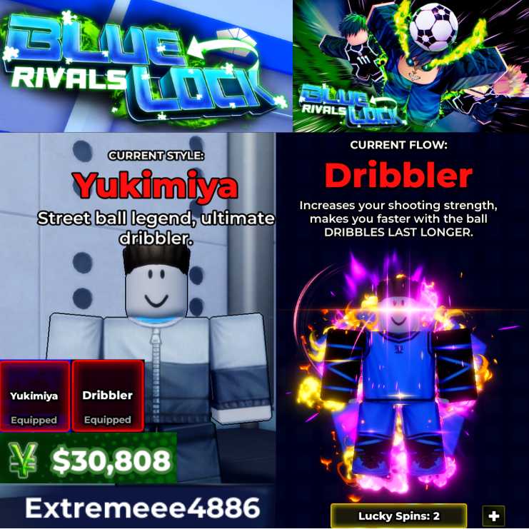 ROBLOX | Blue Lock: Rivals | Style Yukimiya | Flow Dribbler | Coin 30K ...