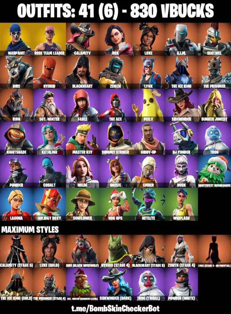 41 SKINS+OG STW+WHIPLASH+ORANGE JUSTICE+ONESIE+PEELY+SIDEWINDER(MAX ...