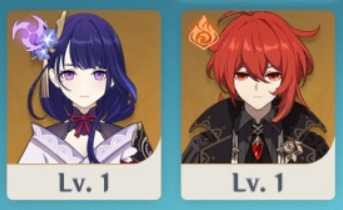 Starter Raiden Shogun Baal + Diluc Ar5-10 (ASIA)