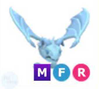 Adopt Me - MFR Frost Dragon - Mega Neon Fly Ride Frost Dragon - Adopt ...