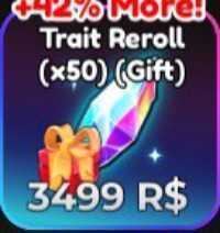 50 Trait Reroll - Anime Realms ️ 24/7 Deli Team | CHEAPEST