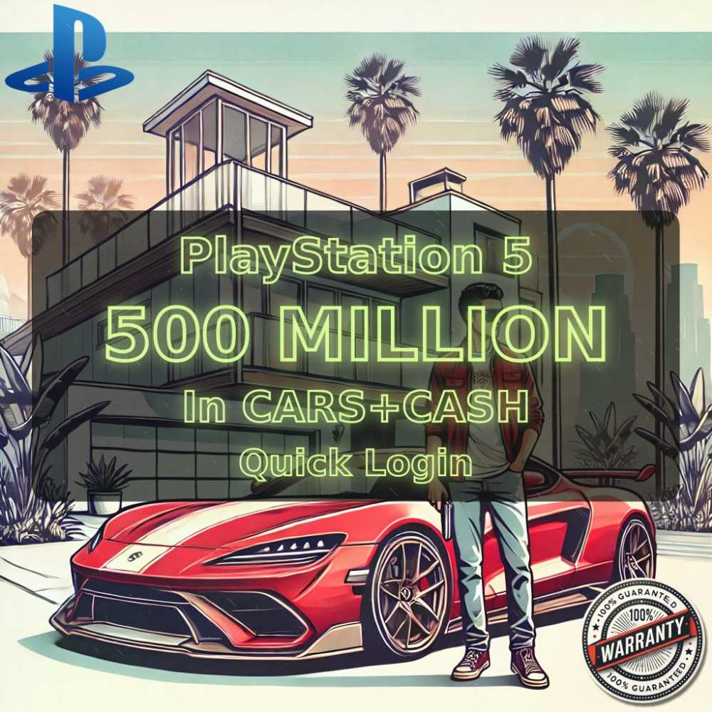PS5 500 Million CARS+CASH (Total Assets of 20M + Cars to sell)