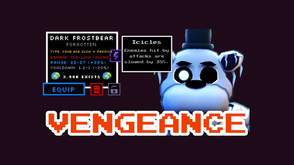 [ FNTD ] Hidden Unit - Dark Frostbear ( Vengeance Enchant ) - Best Deal!