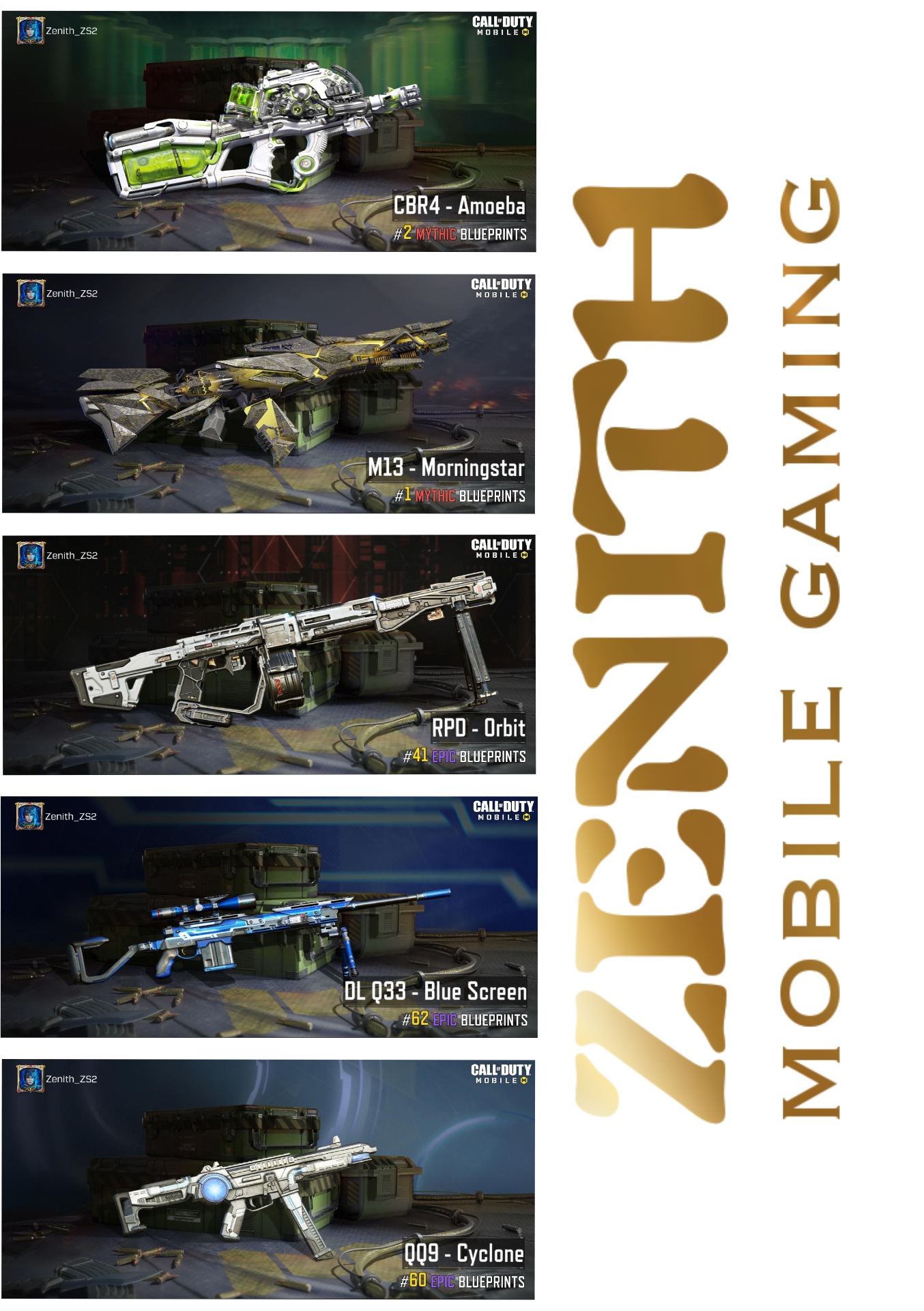 Mythic Diamond M13 &Mythic CBR4 - Activision Single save &-10cp Video ...