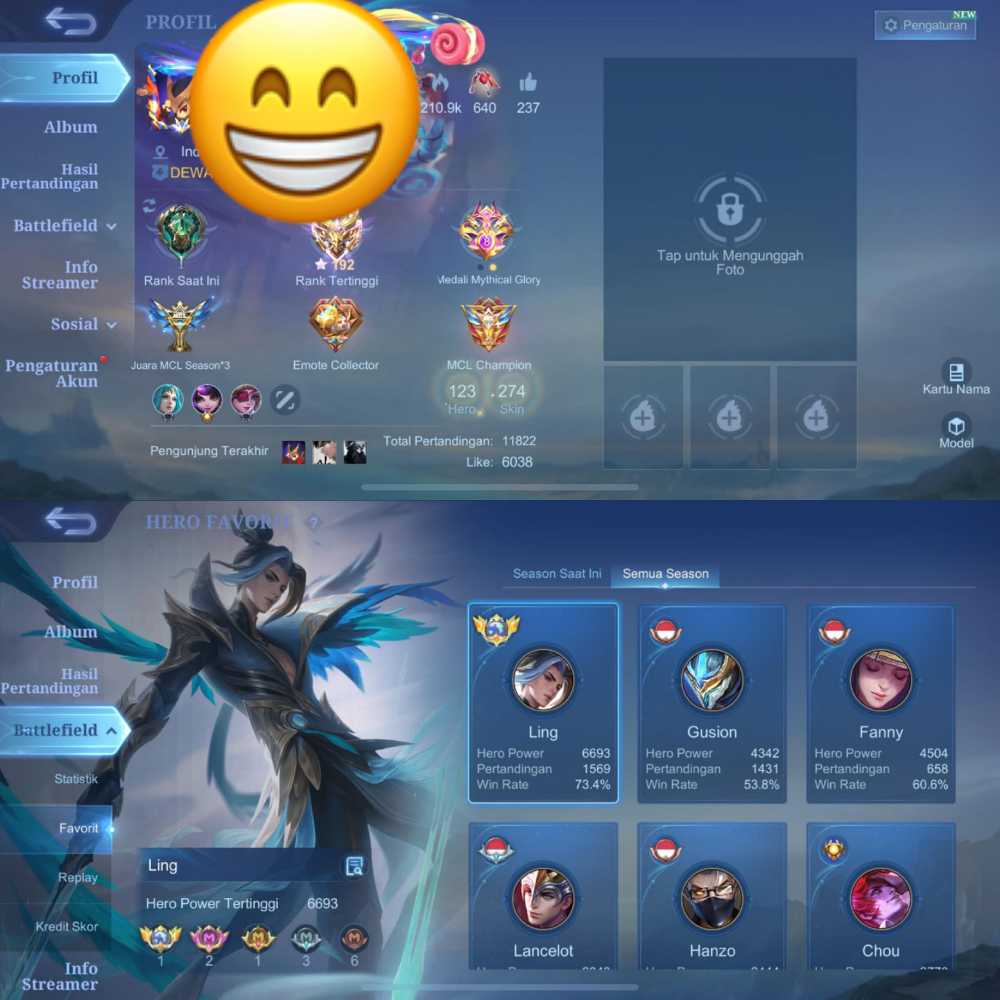 High win rate. Assassin. Global Ling. Collector Ling. Ling Lord Shen ...