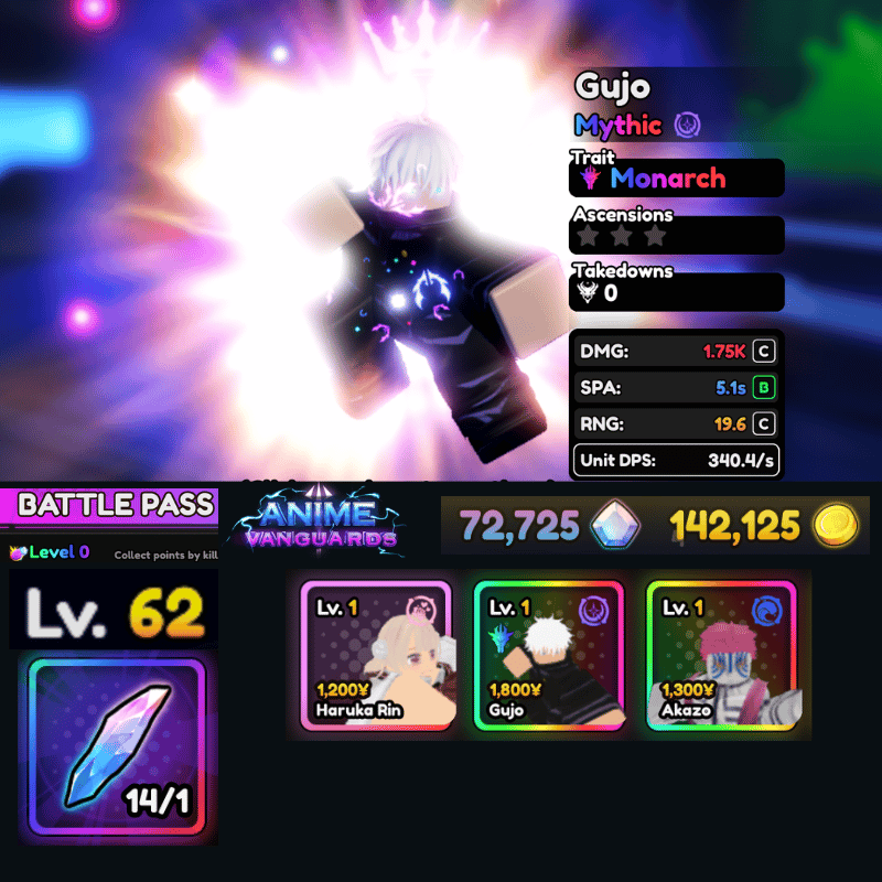 ID678 New: Gujo Monarch 0.1%Anime Vanguards - Full Unverified - Instant ...