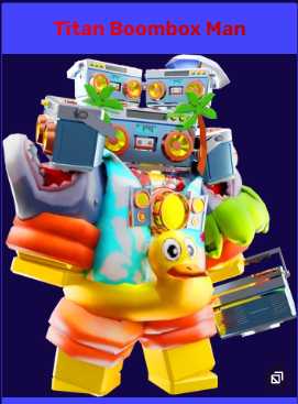 Titan Boombox Man - TOILET TOWER DEFENSE