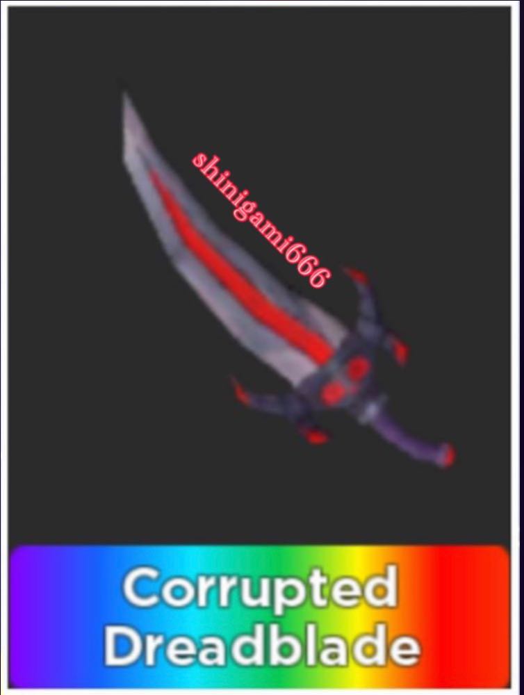 Survive The Killer (STK) Corrupted Dreadblade | Dread blade Sword | Spectrum | Roblox Game ...