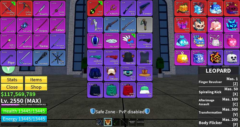 Blox Fruits:Lv2550 | Leopard (All Skill) | Angel V4 tier 10 | GodHuman ...