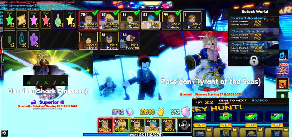 #013 Anime Adventures Good Start ACCOUNT :POISEDON (Tyrant of the Seas ...