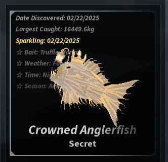CROWNED ANGLERFISH | NEW SECRET FISH