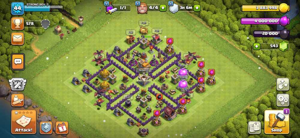 Th-7 maxed 4 builders name change freeall troops maxed buyer mail