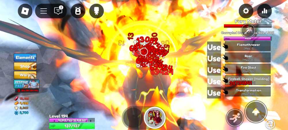 elemental dungeon| account lv 194 dragon awakening