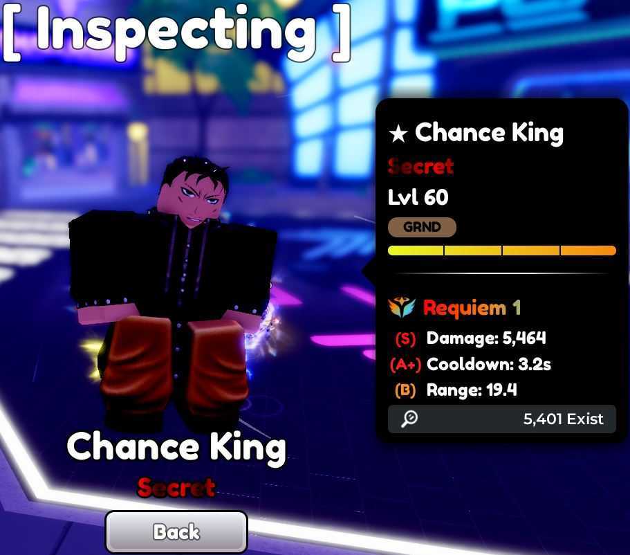 Anime DefendersSecret Chance King EVO Requiem 0.2%(S A+ B) DM me when ...