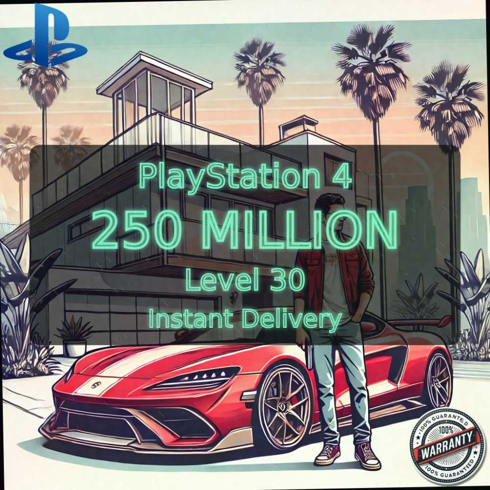 PS4 Level 30 + 250 Million CASH + CARS⭐ GTA 5 Online (Total Assets of ...