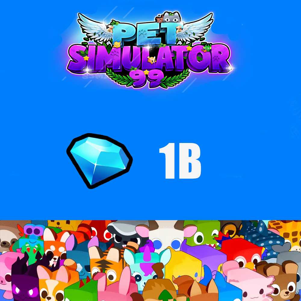 1B Diamond - Pet Simulator 99 PS99 Pet Sim 99 - Roblox