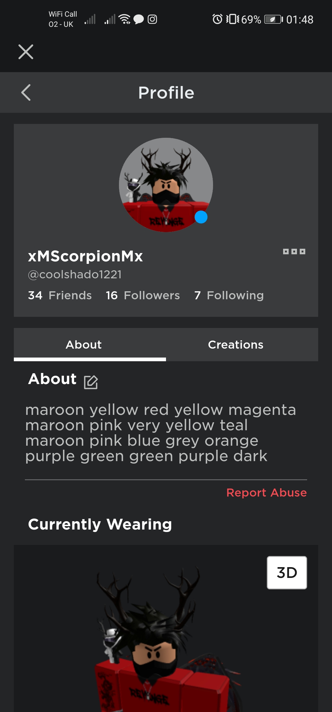 Rolblox Account created 2019