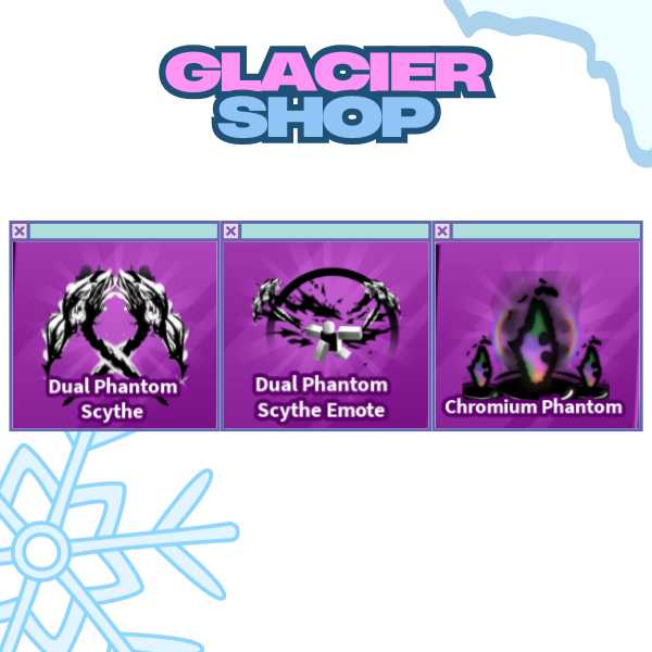 Dual Phantom Scythe + Explosion + Emote (Limited Set) [Blade Ball]