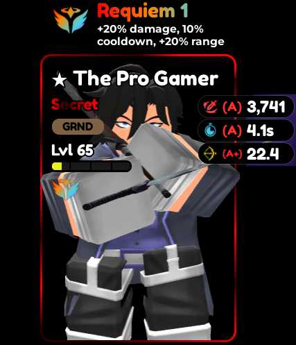 The Pro Gamer Evolved Requiem Lvl.65 Secret Sung Jinwoo Roblox - Anime ...