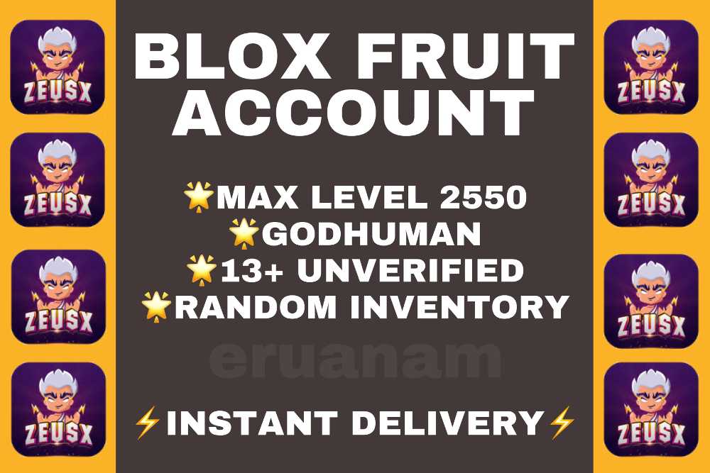 INSTANTBLOX FRUIT ACCOUNT | GODHUMAN | MAX LEVEL 2550 | RANDOM ...