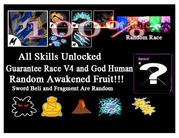 |Unverified Accountฺ| Blox Fruit RACE V4 T1 (Random Race) GodHuman ...