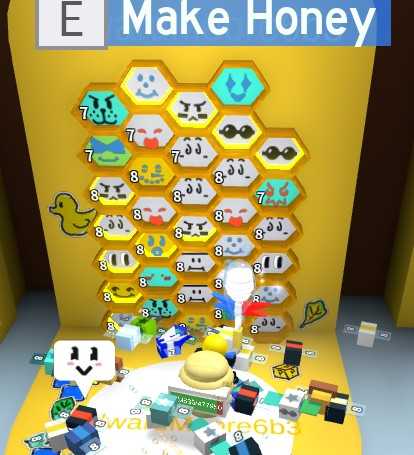 Bee Swarm Simulator 34 bees Cobalt Bee Shy Bee 2X Lion Bee Diamond Bee ...