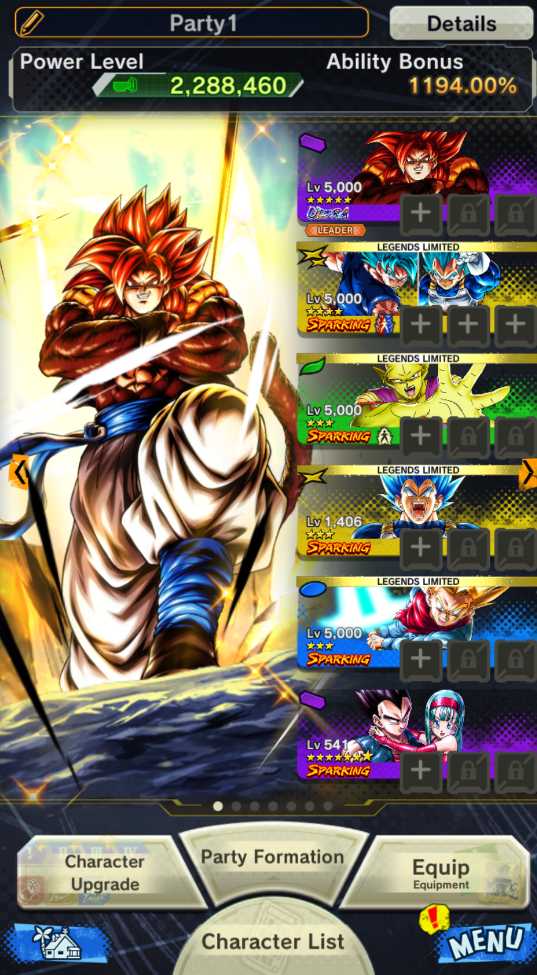 IOS+Android-UL SS4 Gogeta+11 Legends Limited-Fusion Vegeta and Goku-SS4 ...