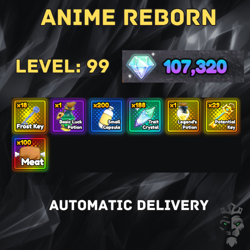 AR27107k Gems,188 Trait Reroll Anime Reborn Instant Delivery