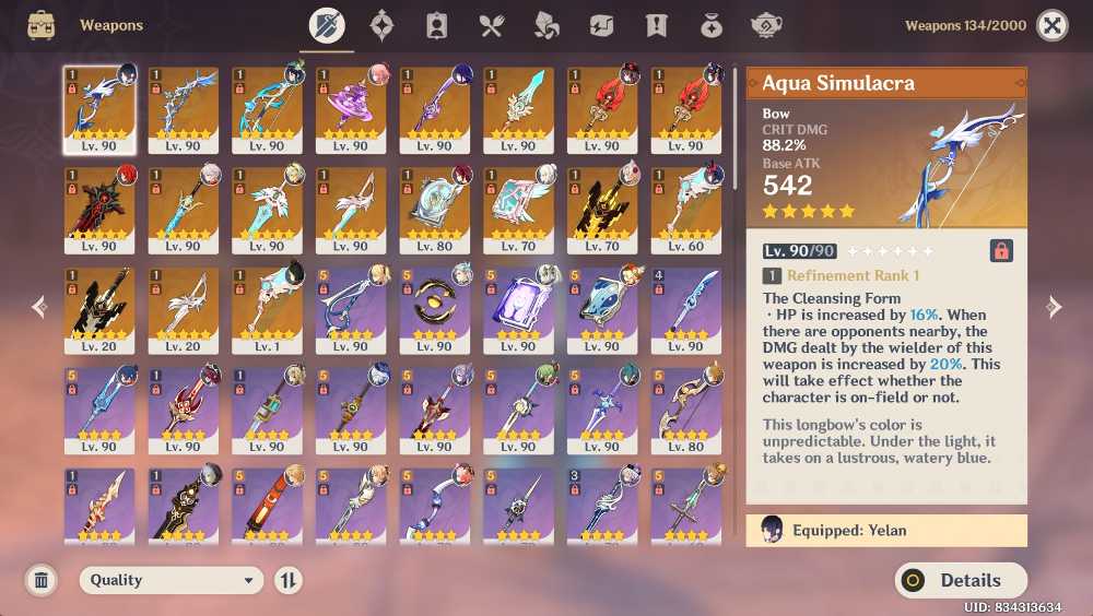 [SALE] 19 5*Weapons - 13 limited chars - 8 signature weapons - HANDOVER ...