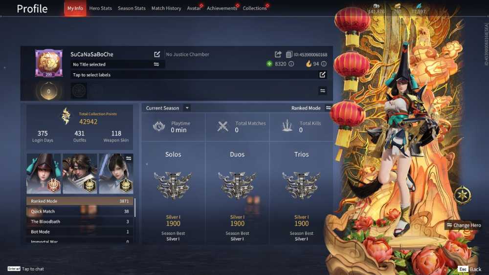 299 lvl 1 mythic 71 lega