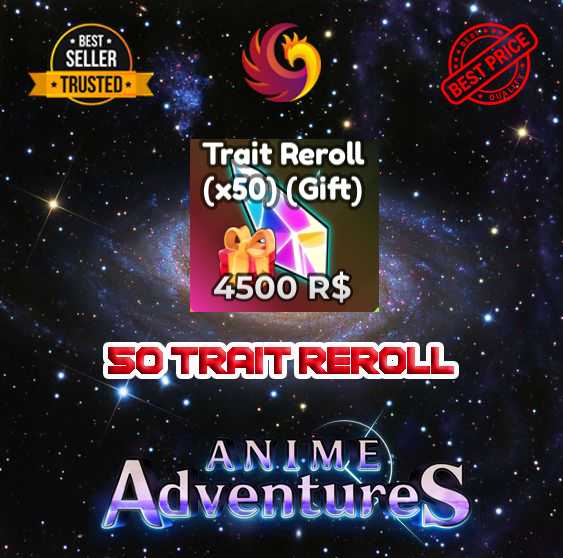 [Anime Adventures]50 Trait Reroll [GIFT] - Instant Delivery