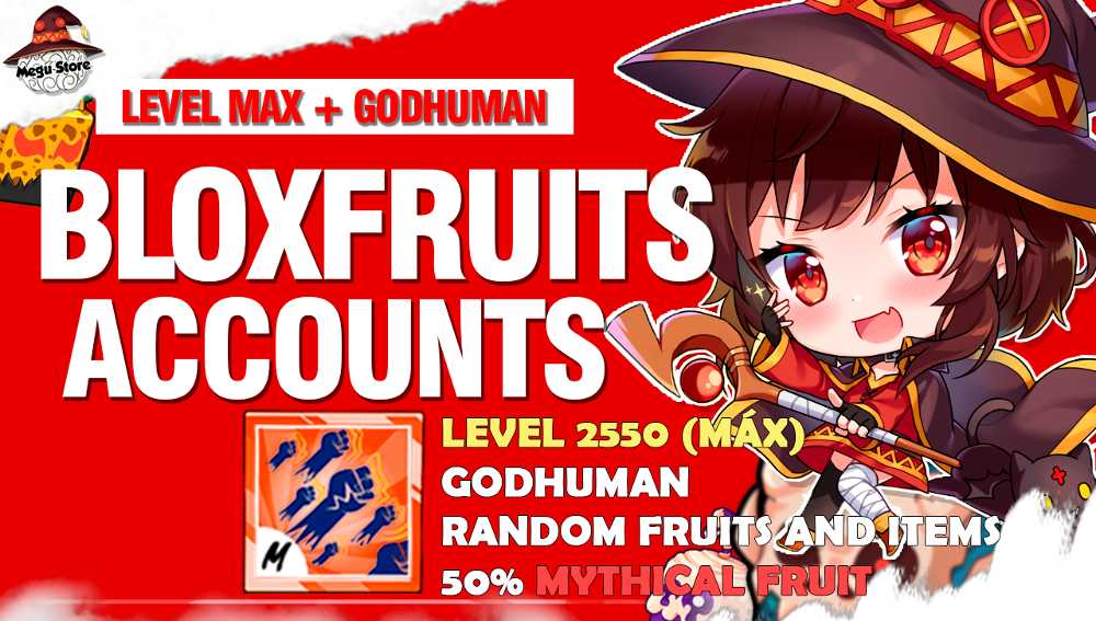 「⭐」BLOX FRUITS LEVEL 2550 (MAX) + GODHUMAN + RANDOM AWAKENED FRUIT ...