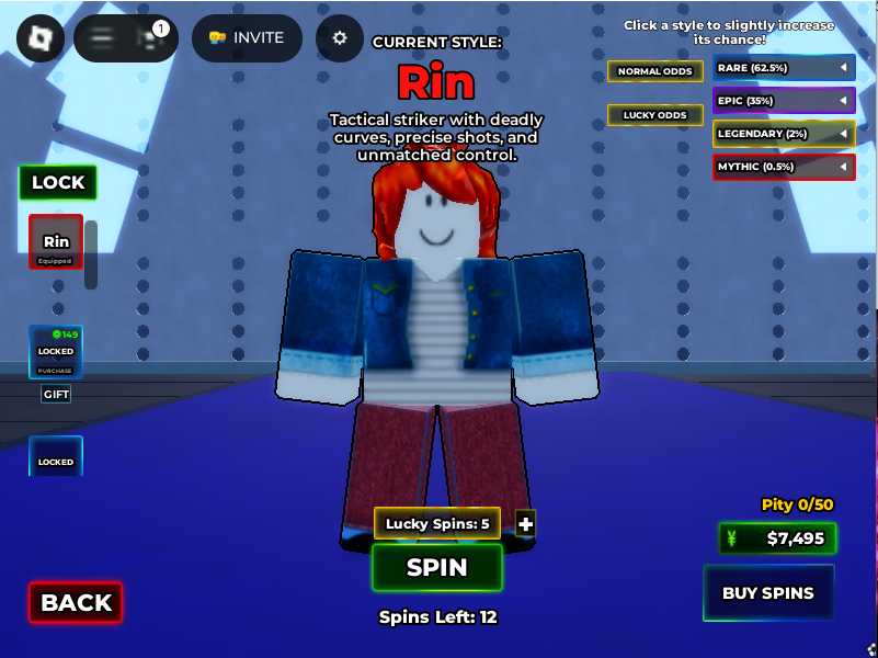 2 Mythic: RIN style + PRODIGY Flow - LVL 10 + 5 lucky spin style, 2 ...