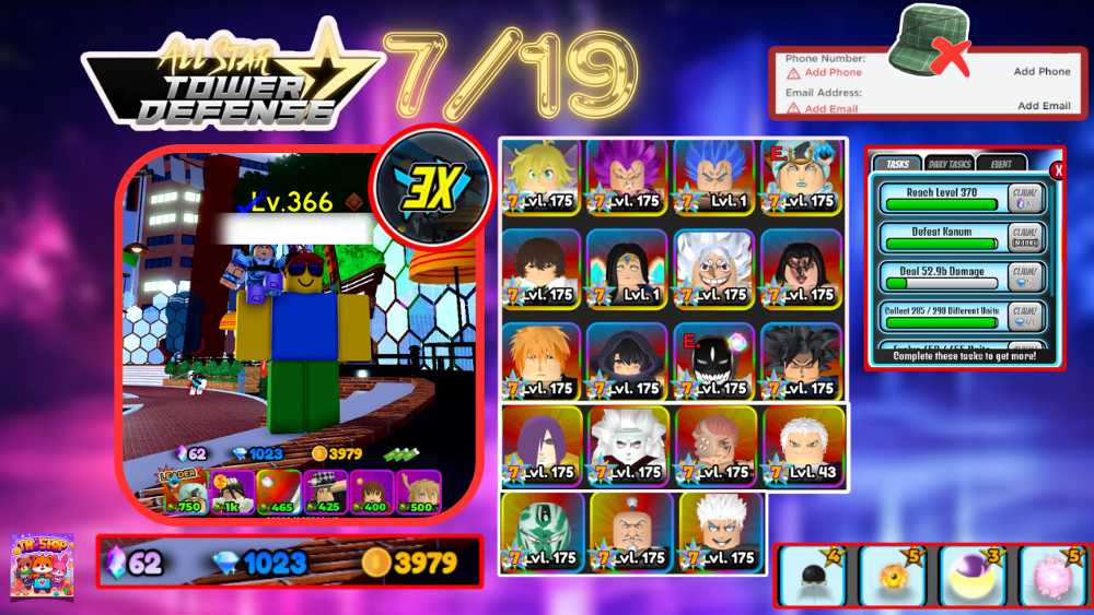 ⭐x19 7 STAR ⭐ASTD⭐ Has X3 LVL.366⭐ Stardust: 62 More details are in the ...