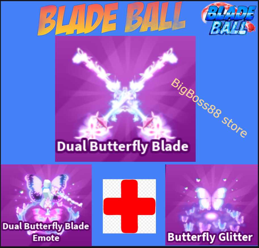 Dual Butterfly Blade Full set - Blade Ball