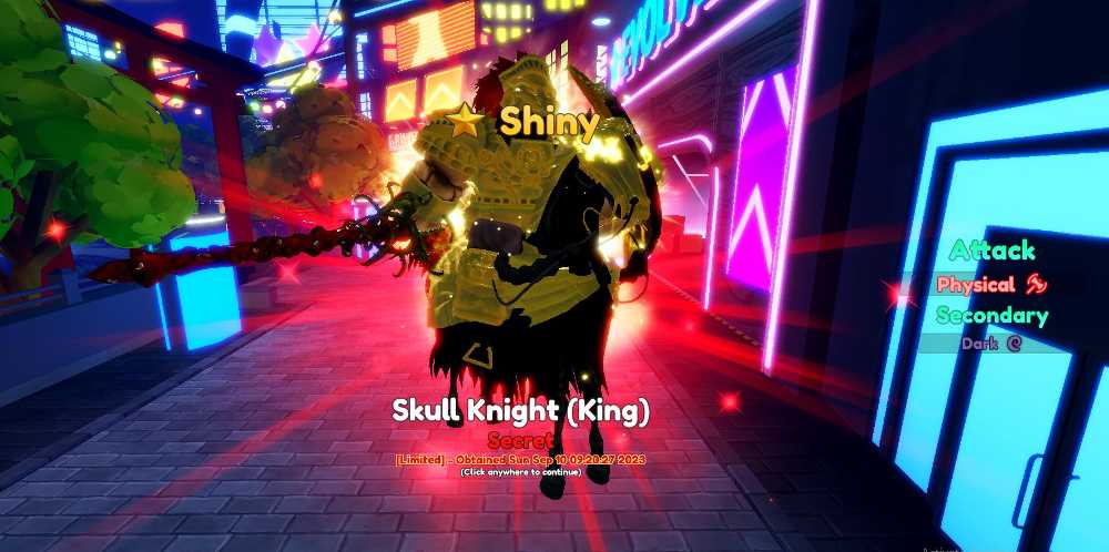 Shiny Skull Knight (King) | Anime Adventure (AA)