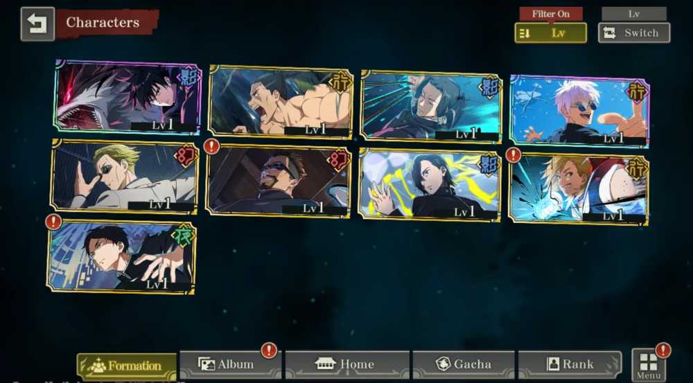 Starter NA Gojo teen, Megumi, Unity + 8810 cubes + Selector ON