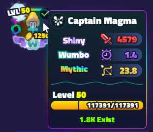 Spongebob Tower Defense - Shiny Wumbo Captain Magma (Vortex)