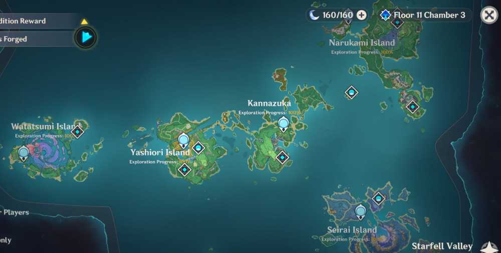 Inazuma All Islands 100% Exploration