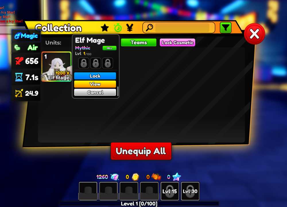 Elf Mage Anime Adventures Unverified Account | Instant Delivery