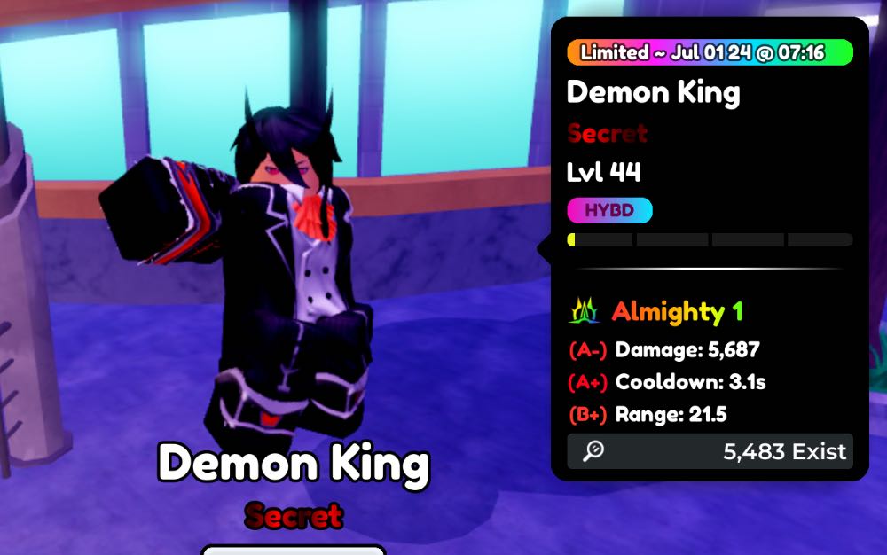 Almighty Demon King EvoAnime Defenders AD