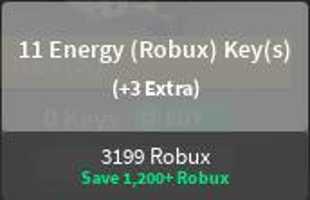 Combat Warriors - 11 Energy Robux Keys【3199R】