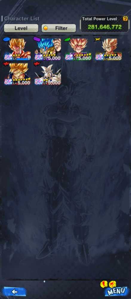 Team Gohan-UL gohan+Majin Vegeta+Gogeta blue+35 Legends (Gohan pur 10s+Ultimate Gohan 10s+vegito ...