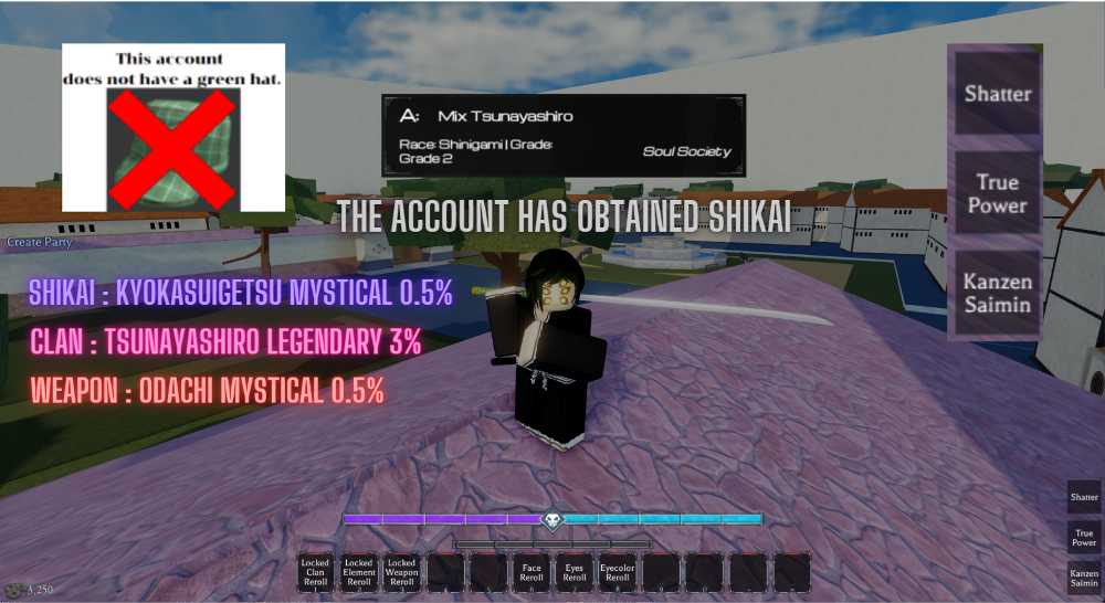 Soul reaper | Shikai Mytical Kyokasuigetsu | Clan Legendary ...